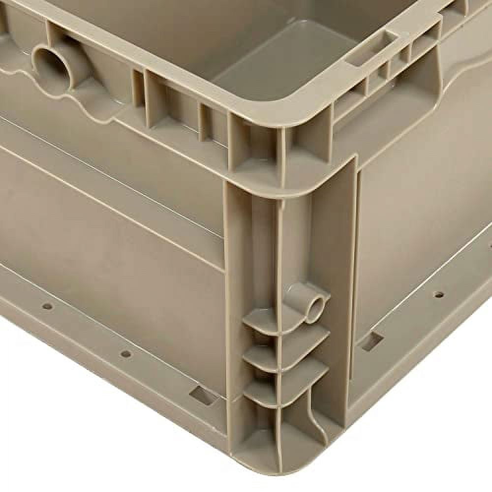 Straight Wall Container Solid - Stackable NRSO1215-09 Gray - 12 x 15 x ...