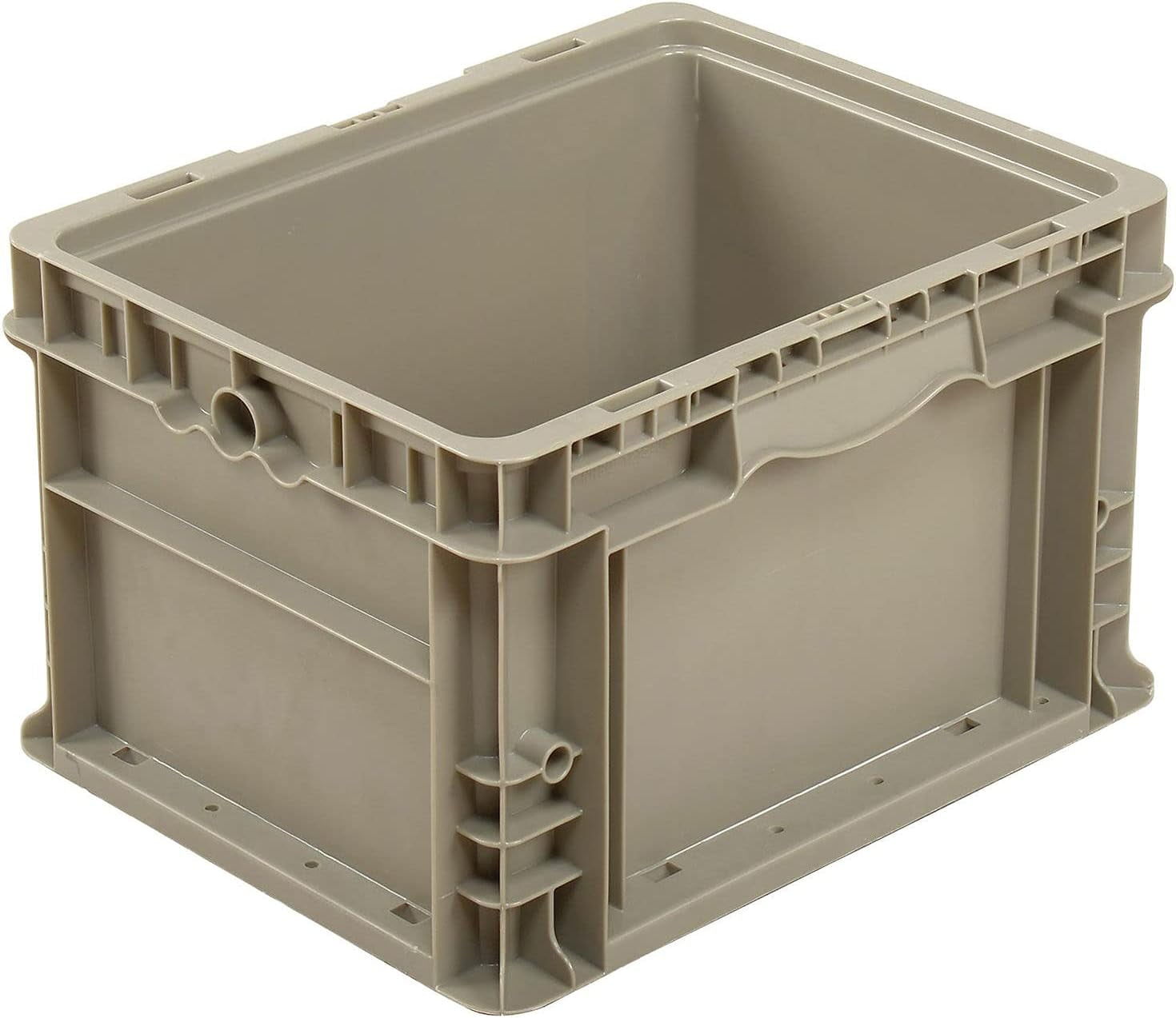Straight Wall Container Solid - Stackable NRSO1215-09 Gray - 12 x 15 x ...