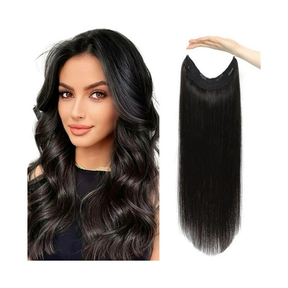 Straight Wire Hair Extensions with Transparent Wire Hair Extensions ...