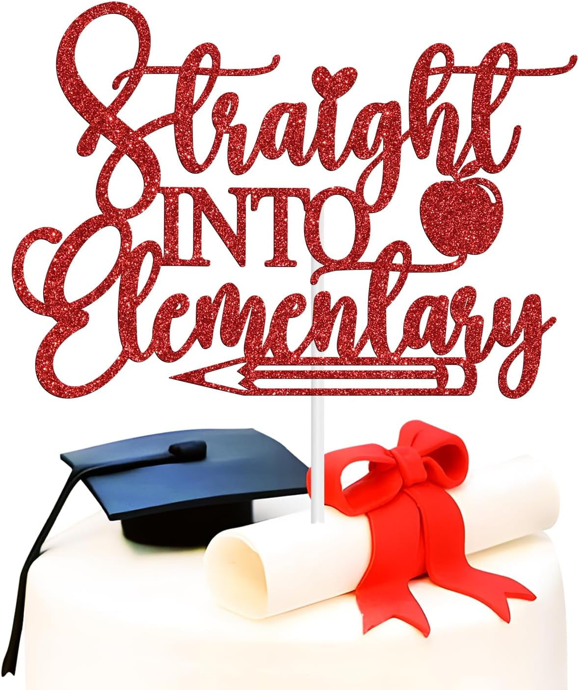 Straight into Elementary Cake Topper,Congrats Grad/New Chapter New ...