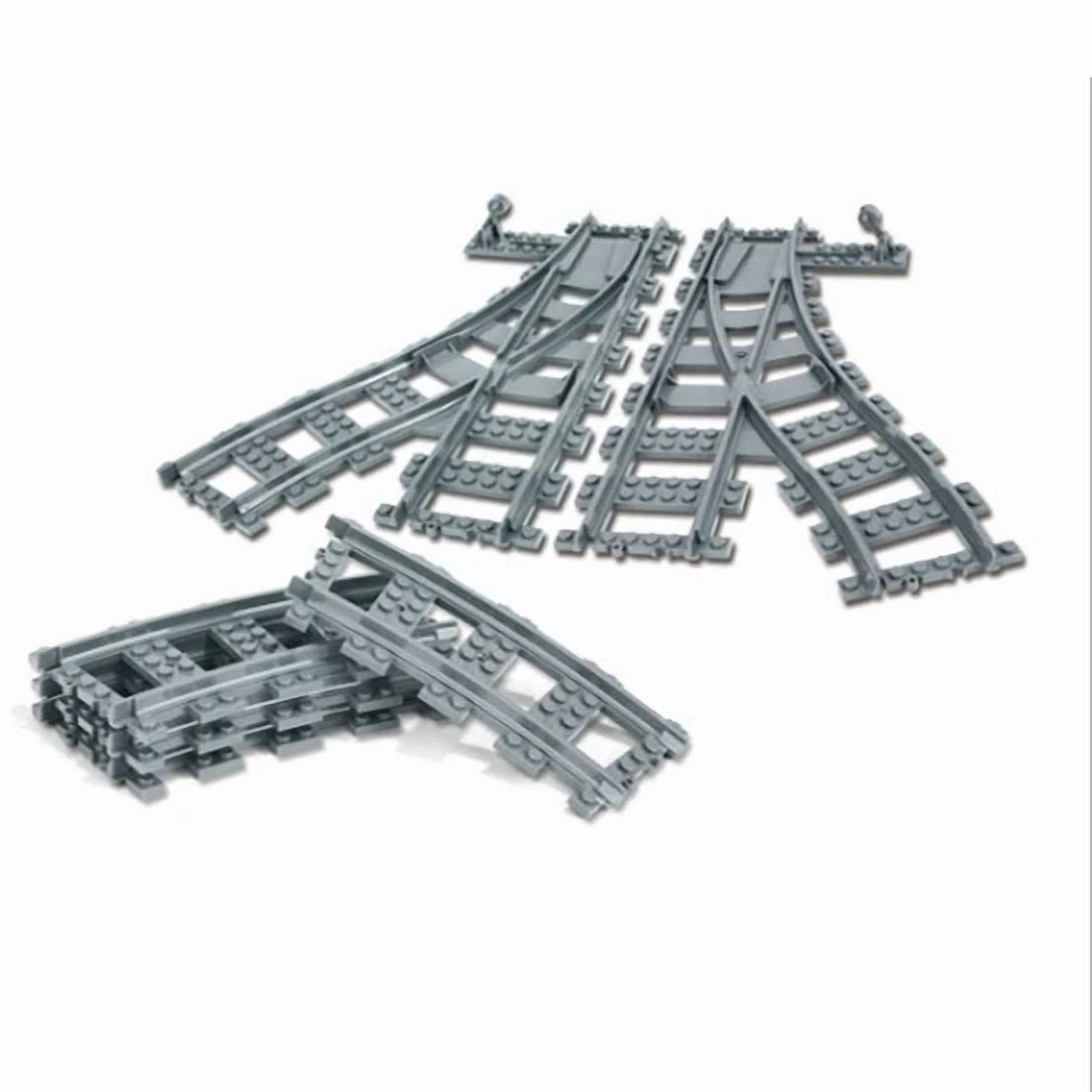 Straight train tracks Curved accessories car blocks Building Sets DIY ...