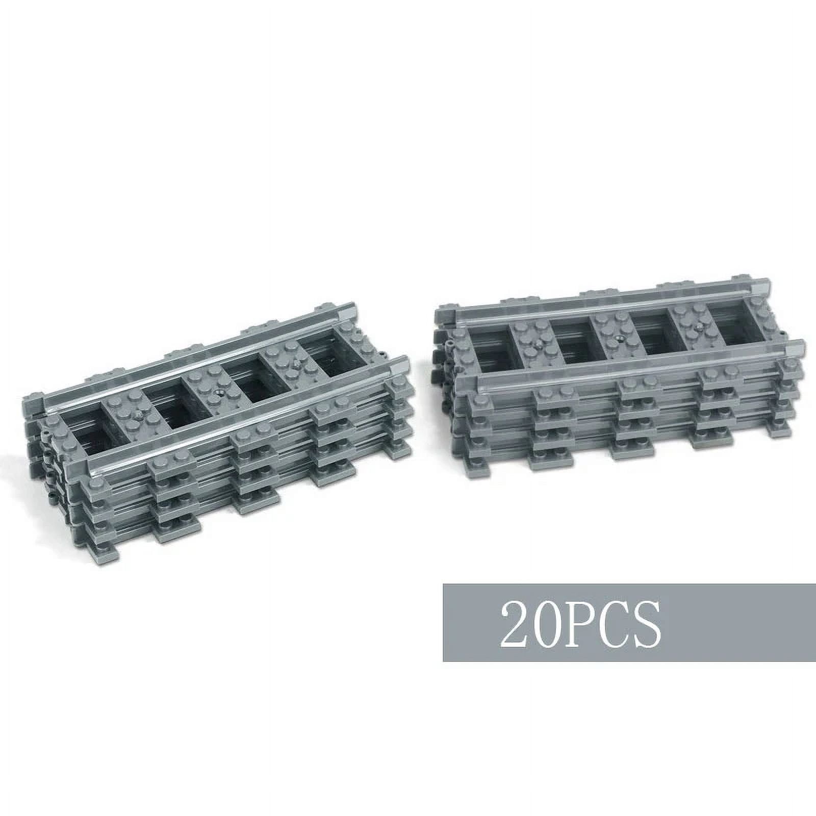 Straight train tracks Curved accessories car blocks Building Sets DIY ...