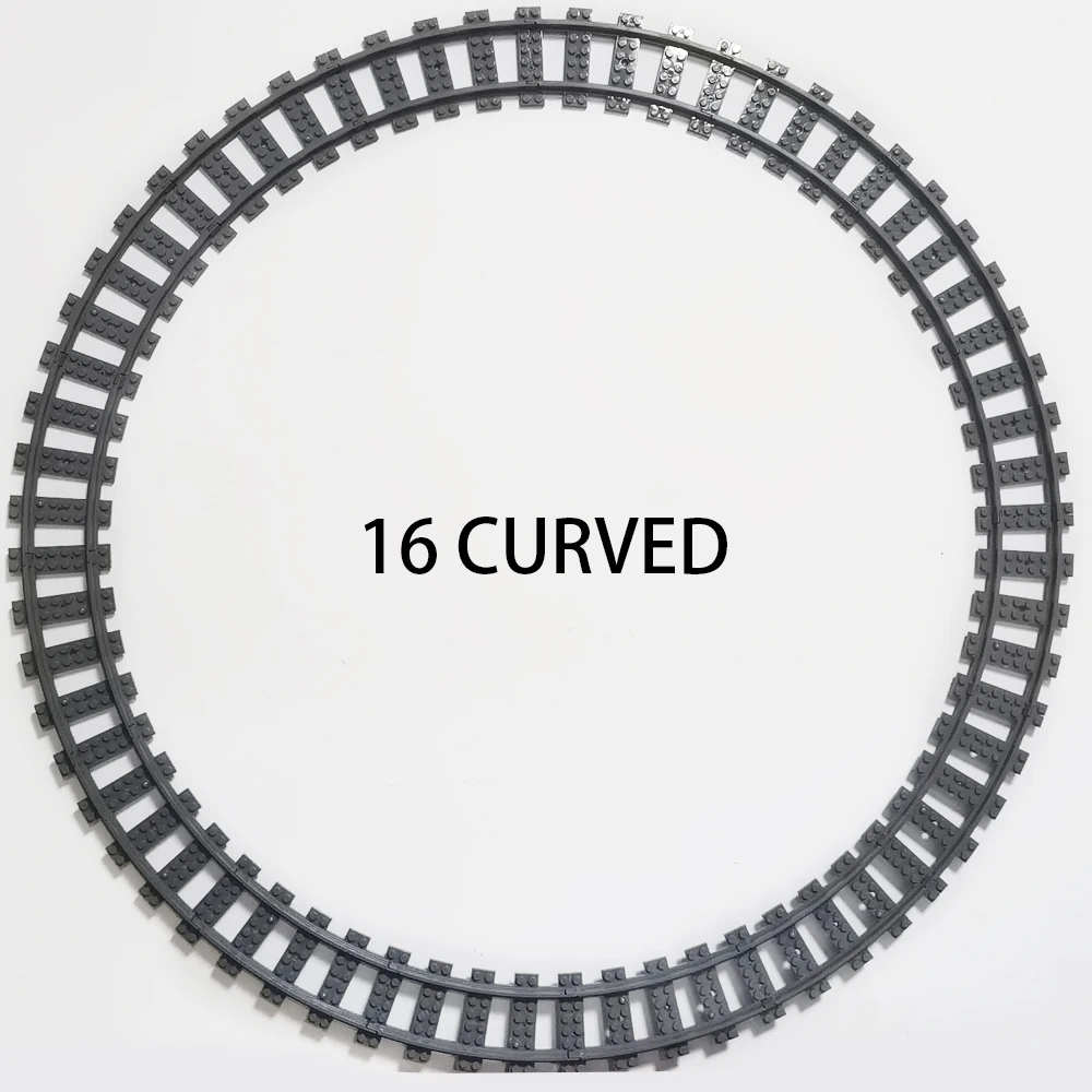 Straight train tracks Curved accessories car blocks Building Sets DIY ...