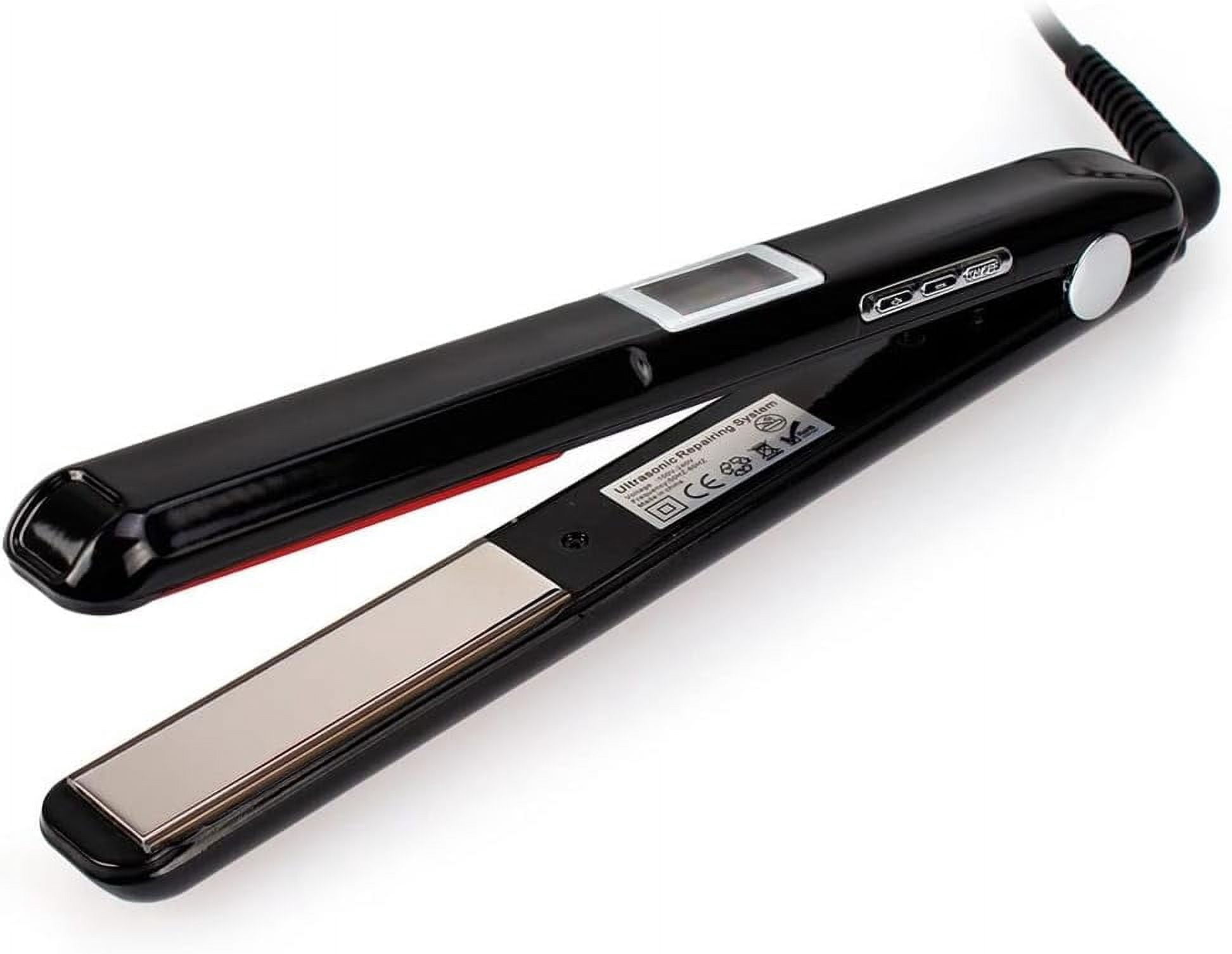 Straightener LED Screen Negative Ion Hair Straightener Styling Comb 2 ...