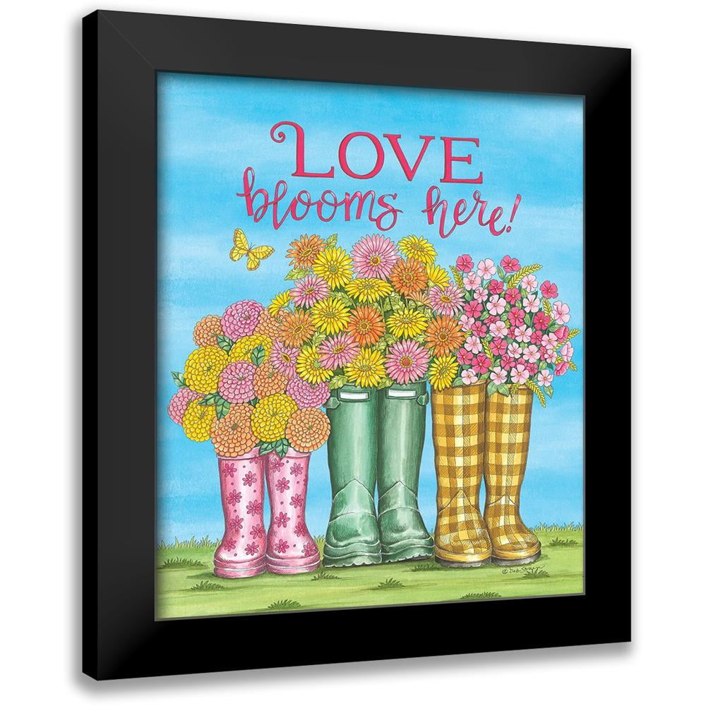 Strain, Deb 12x14 Black Modern Framed Museum Art Print Titled - Love ...