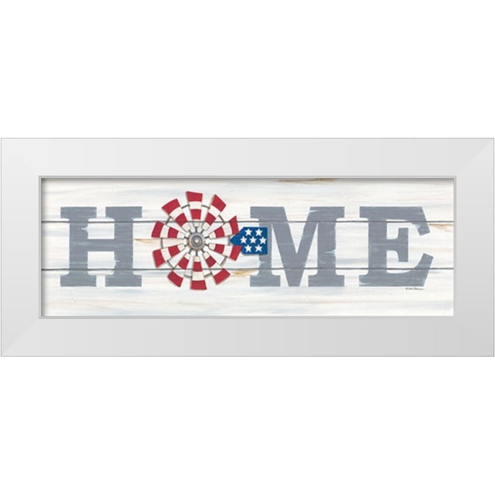 Strain, Deb 18x9 White Modern Wood Framed Museum Art Print Titled ...