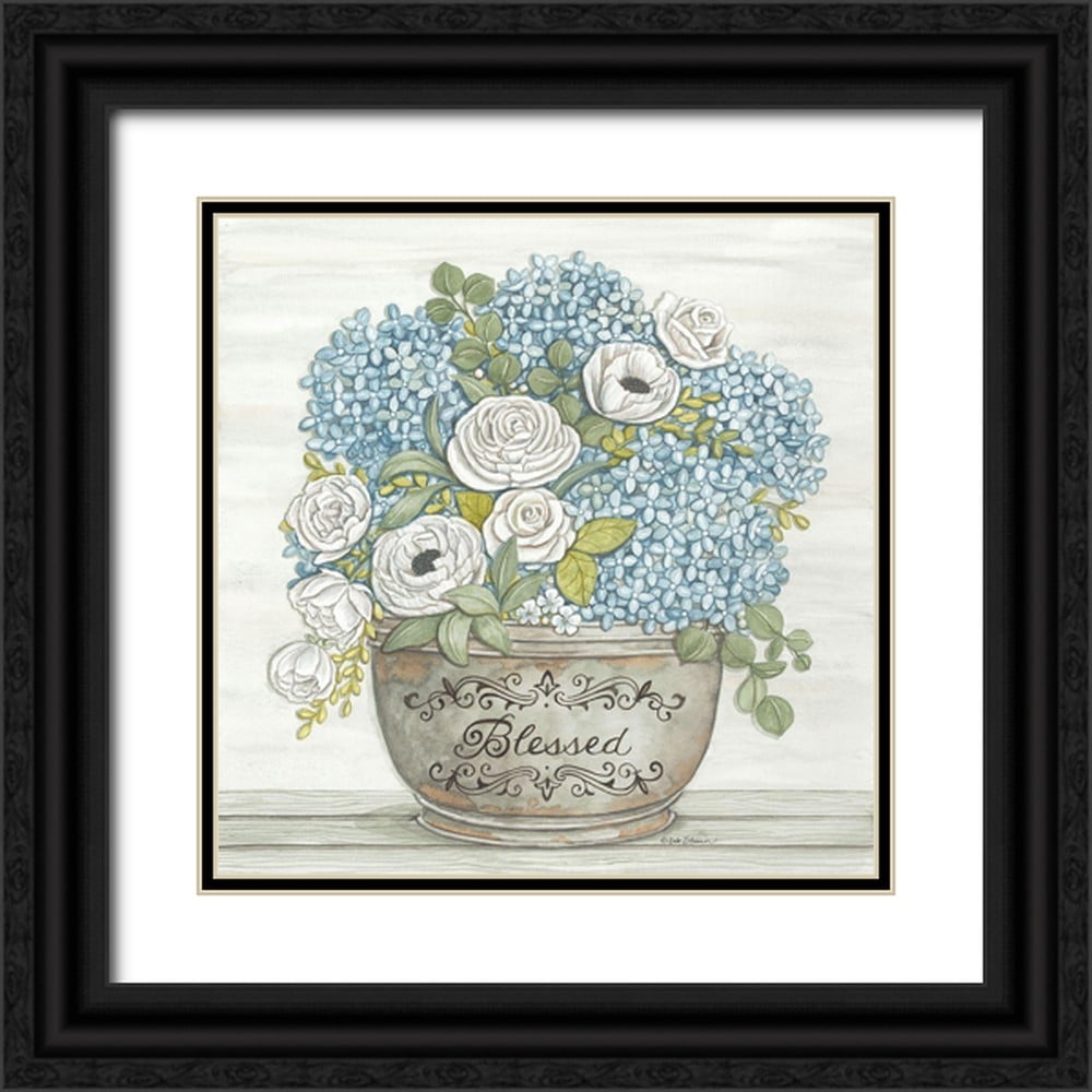 Strain, Deb 26x26 Black Ornate Wood Framed with Double Matting Museum ...