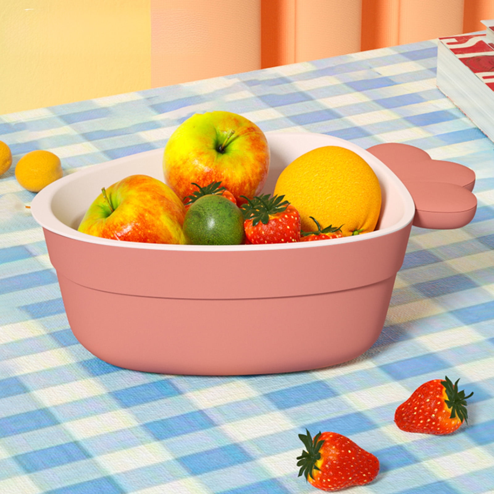 Strainer Basket Produce Washer, Double Layer Vegetable Strainer, Water ...