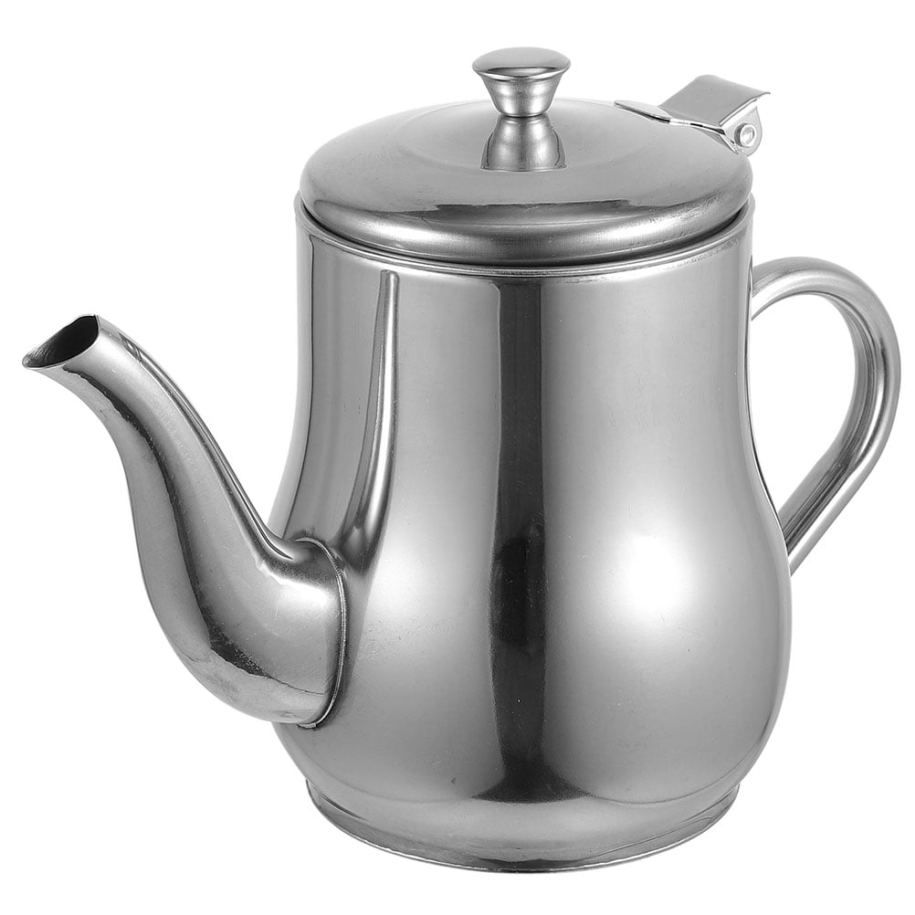 STRANDCHIC Practical Oil Container Silver Stainless Steel for Hot ...