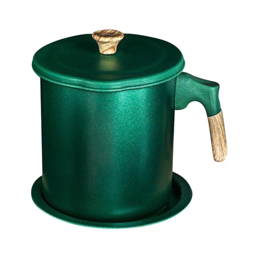 Strainer Oiler Metal Container with Lid Stainless Steel Oil Can ...