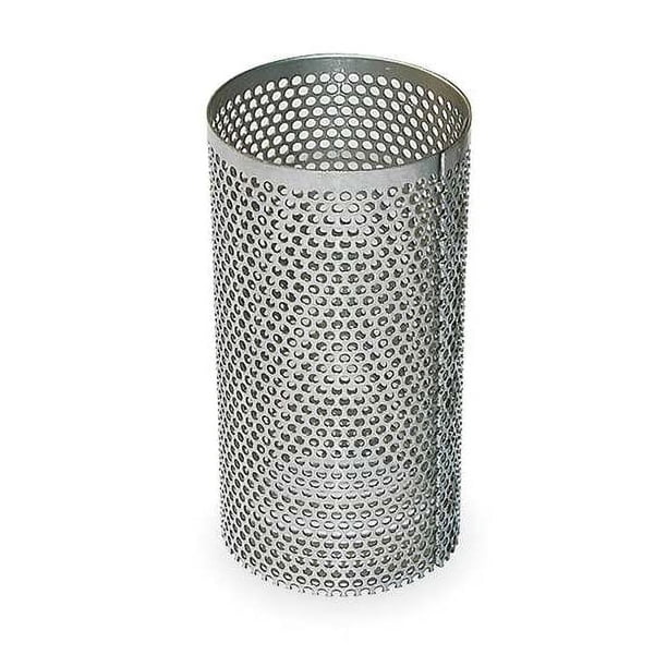 Strainer Screen,0.033" Perf,5" L,304 SS - Walmart Business Supplies