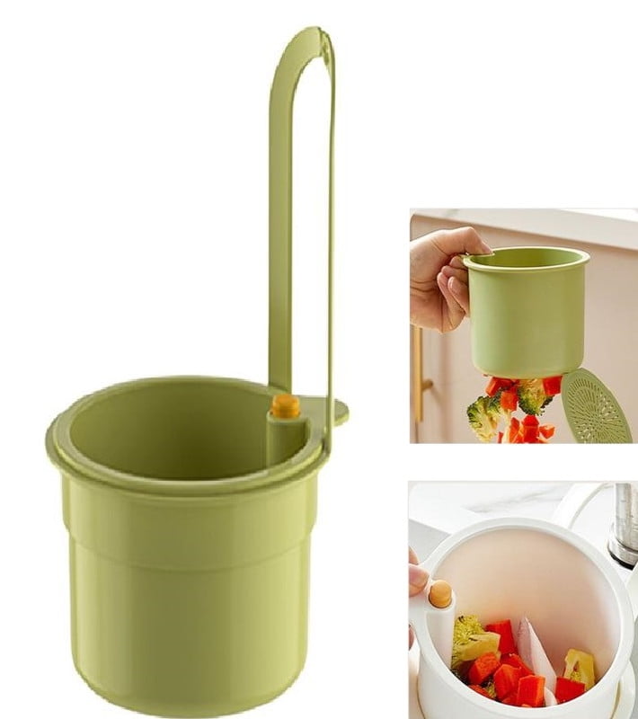 Strainer Self Cleaning Kitchen Hanging Food Waste Collector Automatic ...