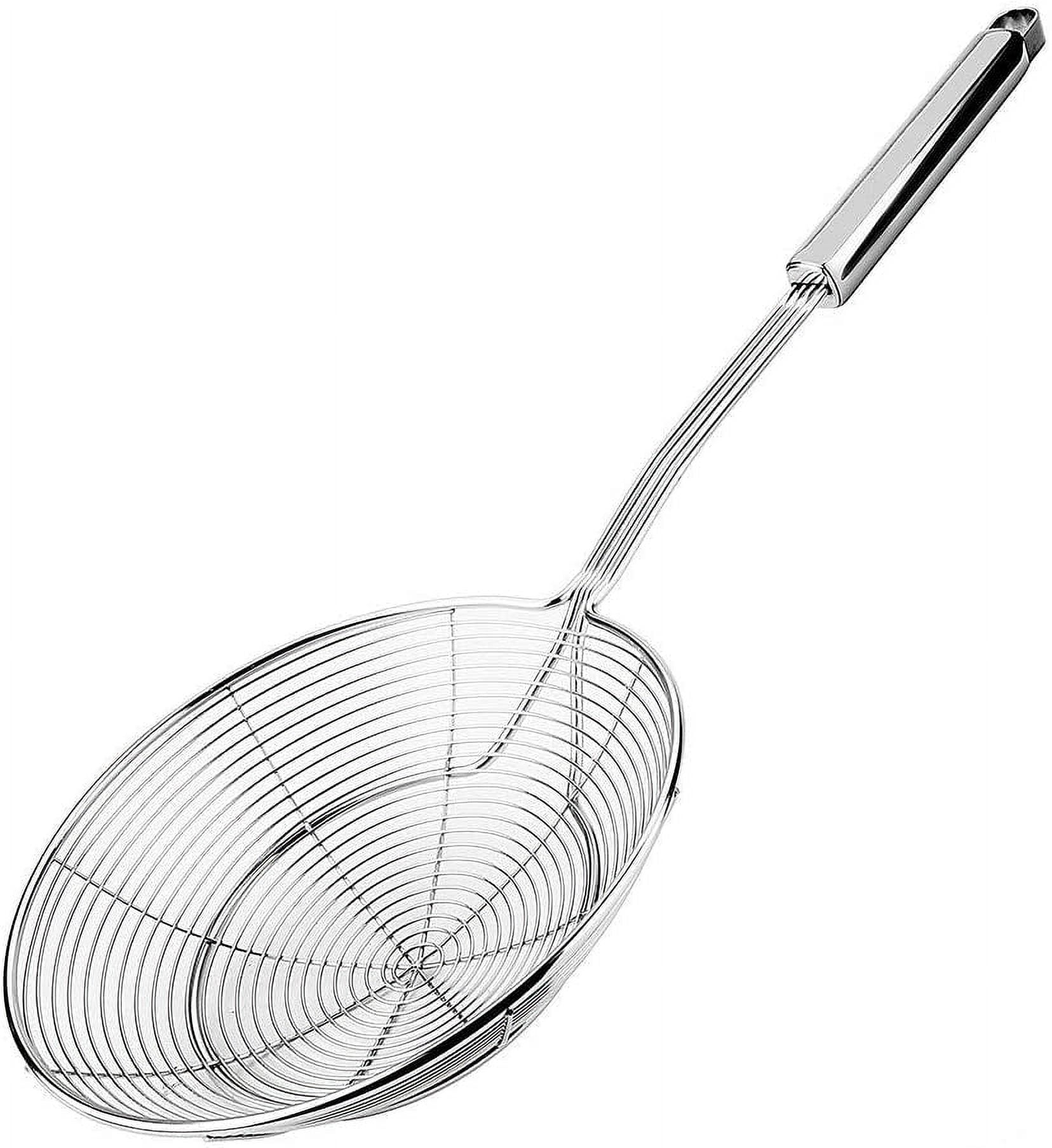 Strainer Skimmer, Stainless Steel Spider Strainer, Ladle for Pasta ...