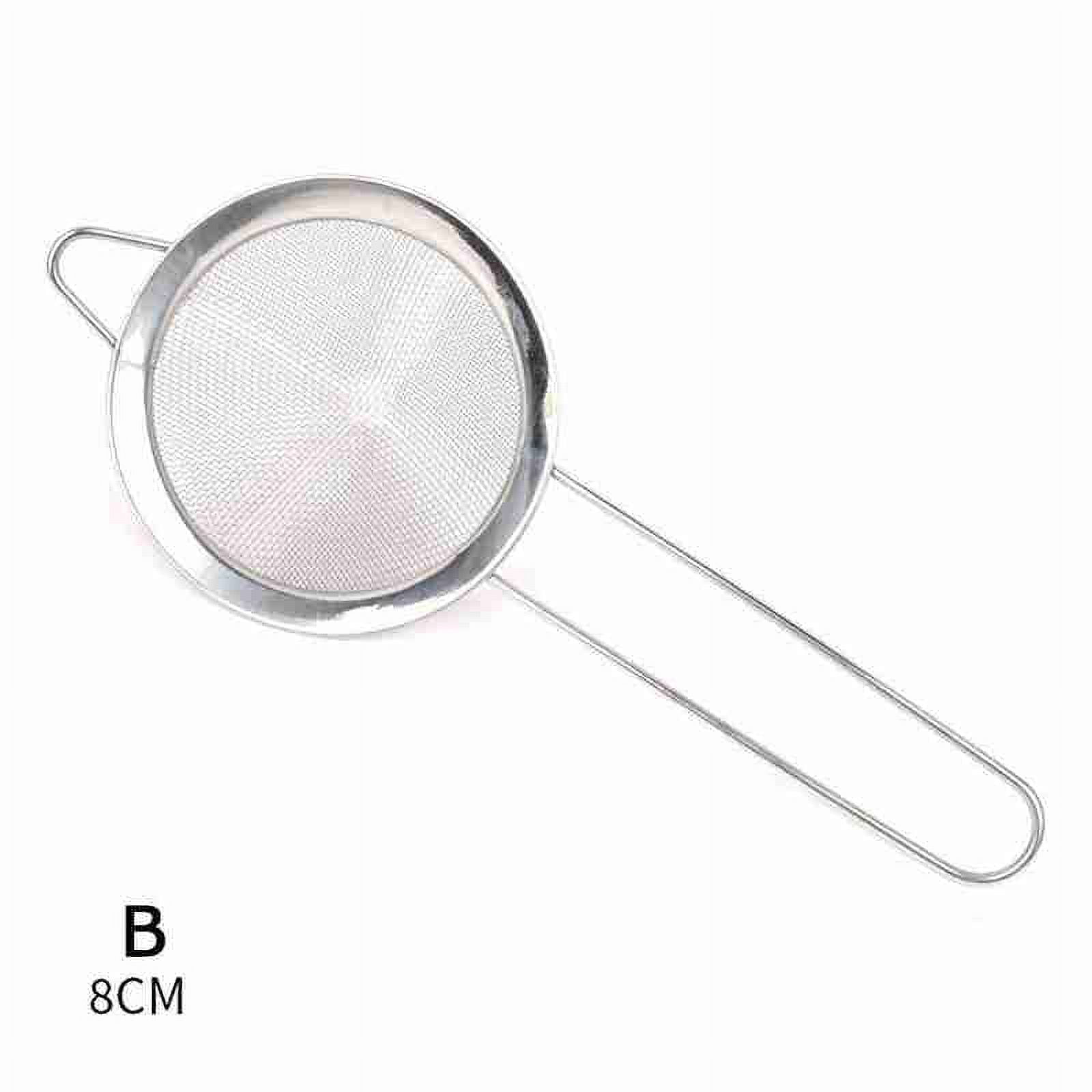 Strainer Steel Mesh Colander Set Food Tea Small Sieve NEW X5X3 F6X8 . B ...