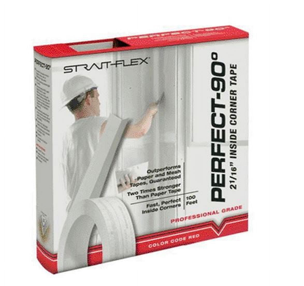 Strait-Flex P90-100-12 Perfect 90 Laminated Drywall Tape, 2 1/16" X 100' Roll - Walmart.com
