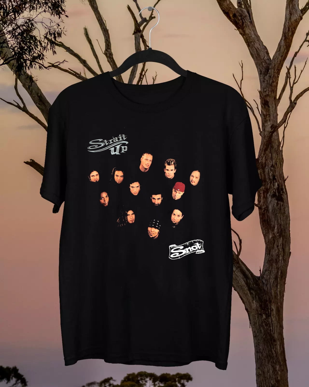 Strait Up Snot Snot Band Black Men Women Full Size Shirt PP1445 ...