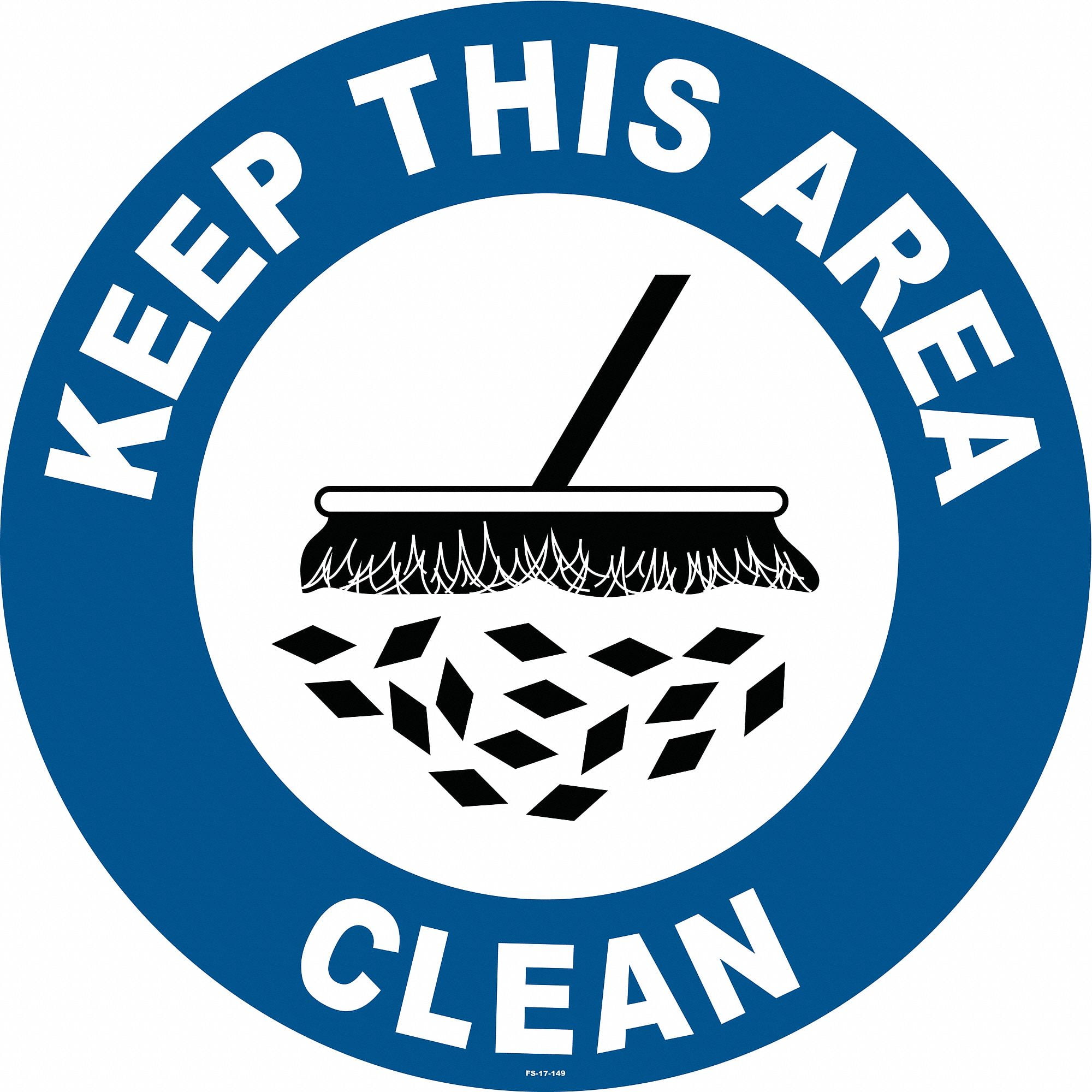 Stranco Anti-Slip Floor Sign,17 in x 17 in,Vinyl FS-17-149 - Walmart.com