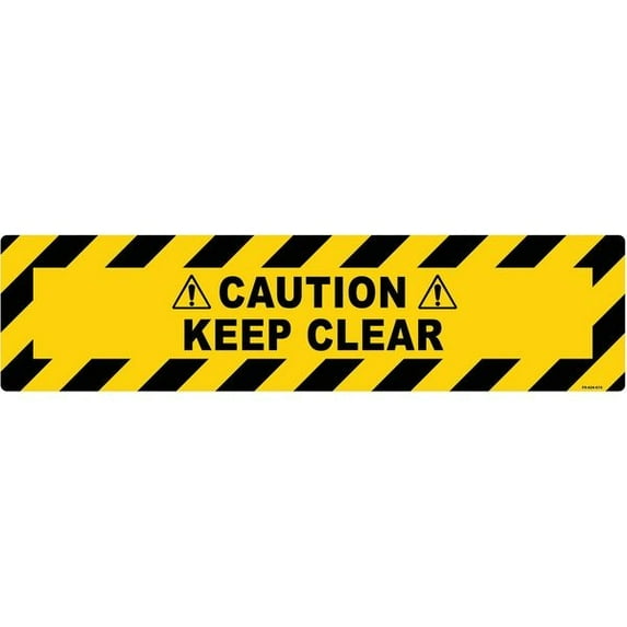 Stranco Anti-Slip Floor Sign,6 in x 24 in,Vinyl FS-624-619 - Walmart.com