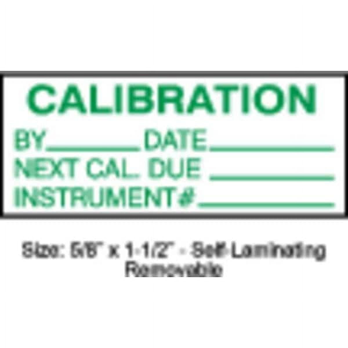 Stranco Calibration Label,ENG,Green/White,PK350 TCRSL2-22133 - Walmart.com