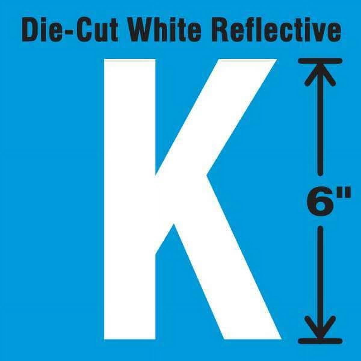 Stranco Letter Label, Vinyl, 6 in H, 2-3/4 in W DWR-6-K-EA - Walmart.com