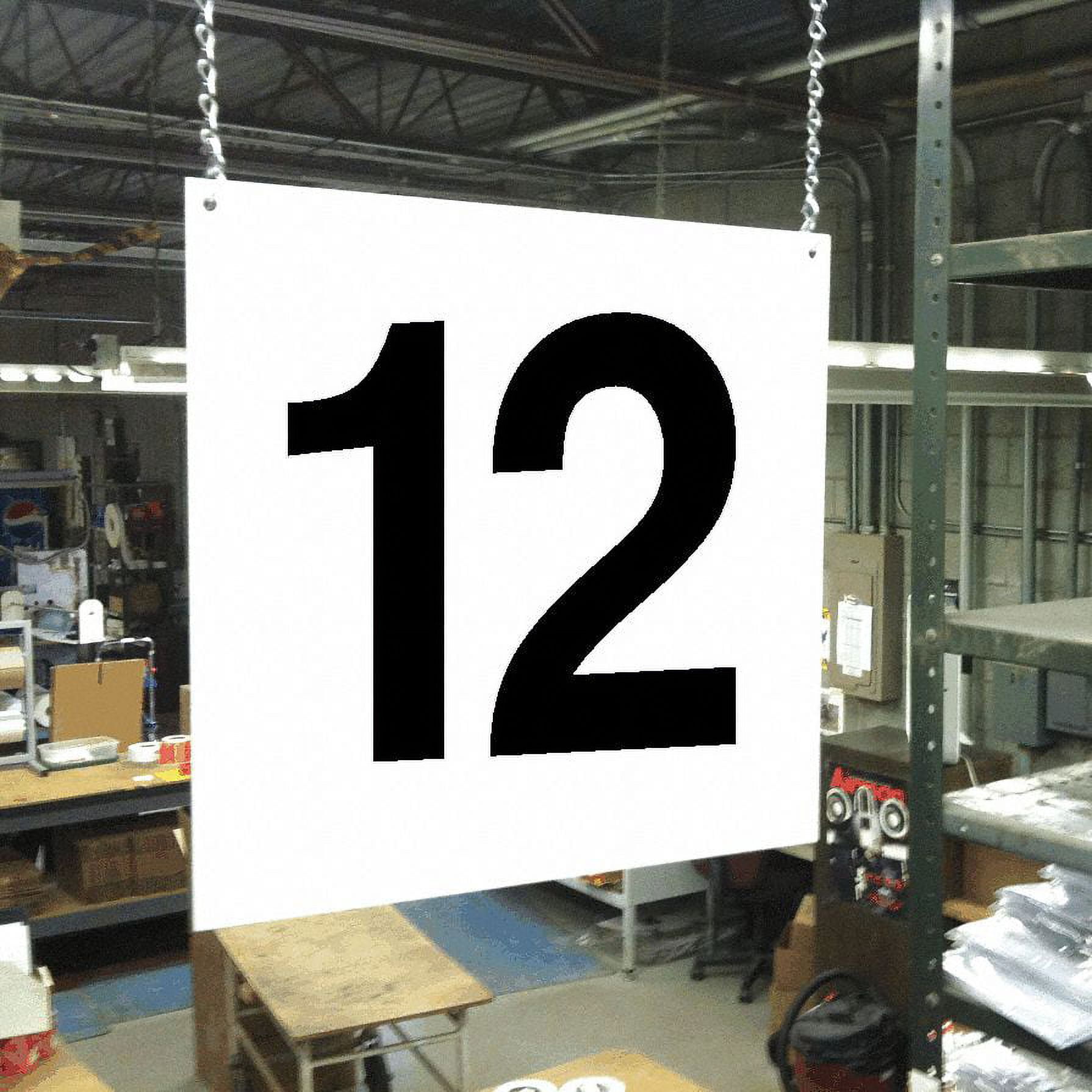 Stranco Hanging Aisle Sign,Legend 12 HPS-FS1212-12 - Walmart.com