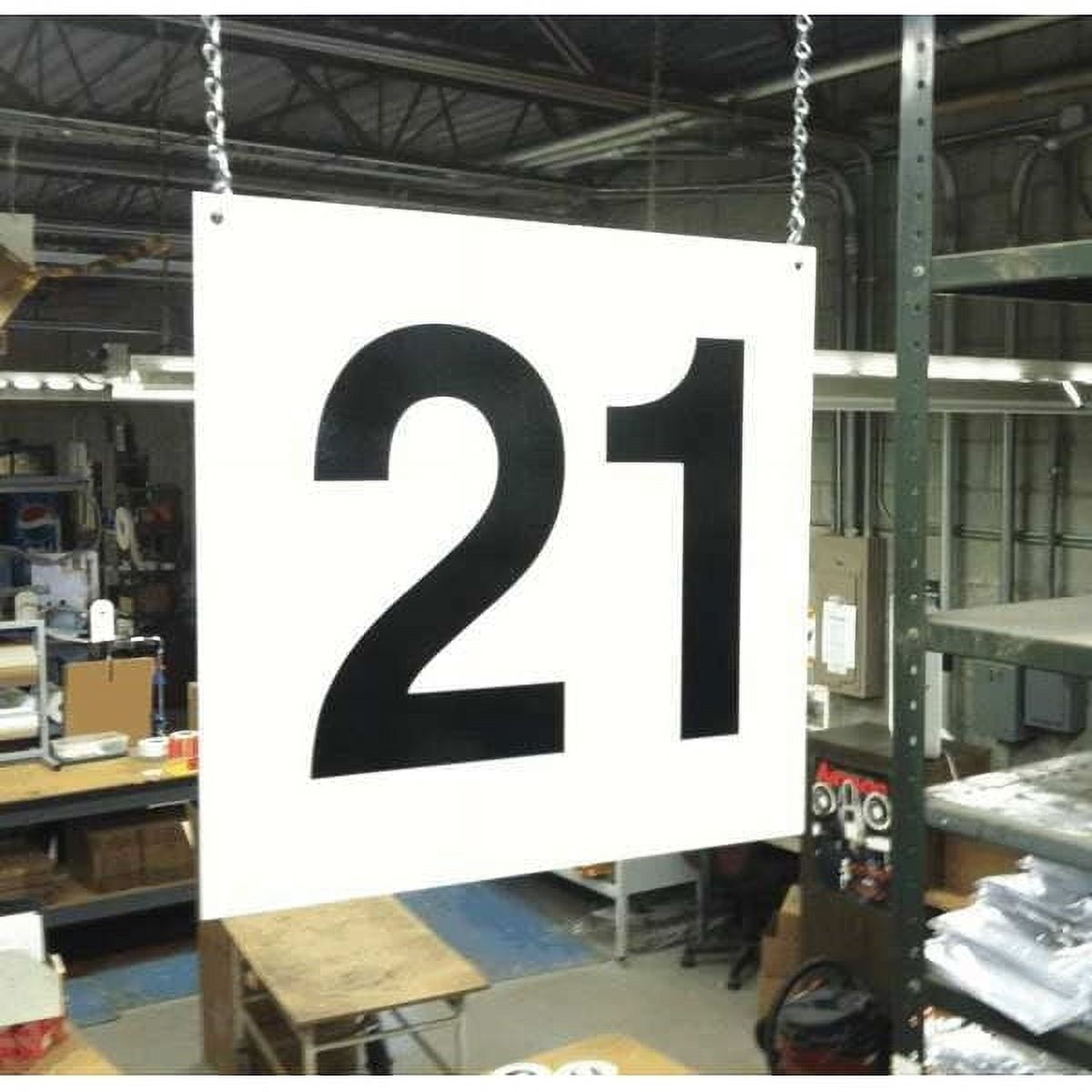 Stranco Hanging Aisle Sign,Legend 21 HPS-FS1212-21 - Walmart.com