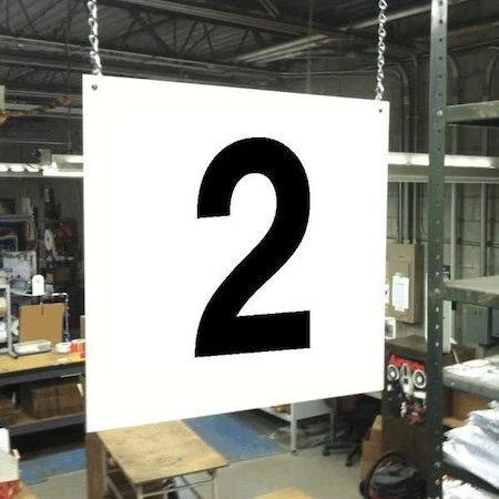 Stranco Hps-Fs1212-2 Hanging Aisle Sign, 12 In Height, 12 In Width, Pvc ...