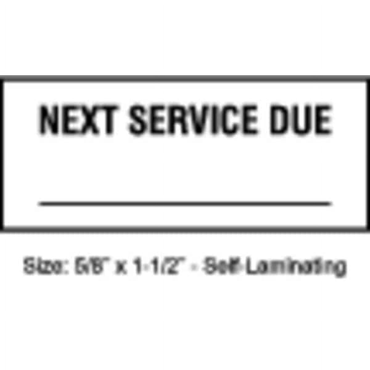 Stranco Inspection Label,ENG,Maintenance,PK350 TCSL2-10703 - Walmart.com