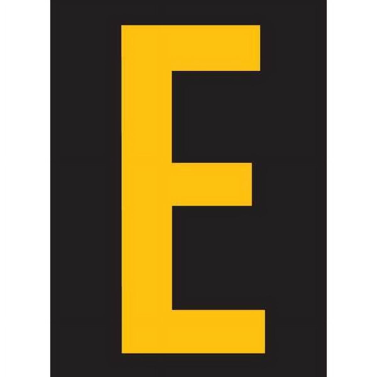Stranco Reflective Letter Label,E,2-1/2in H,PK25 RUM200-E-YB - Walmart.com