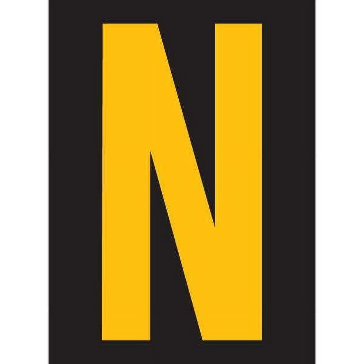 Stranco Reflective Letter Label,N,2-1/2in H,PK25 RUM200-N-YB - Walmart.com