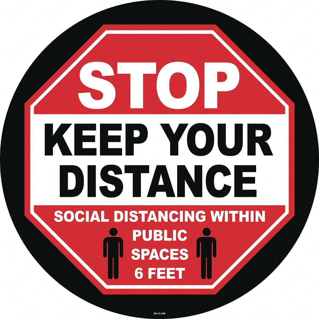 Stranco Safety Sign,17"H,17"W,Vinyl,Circle FS-17-726 - Walmart.com