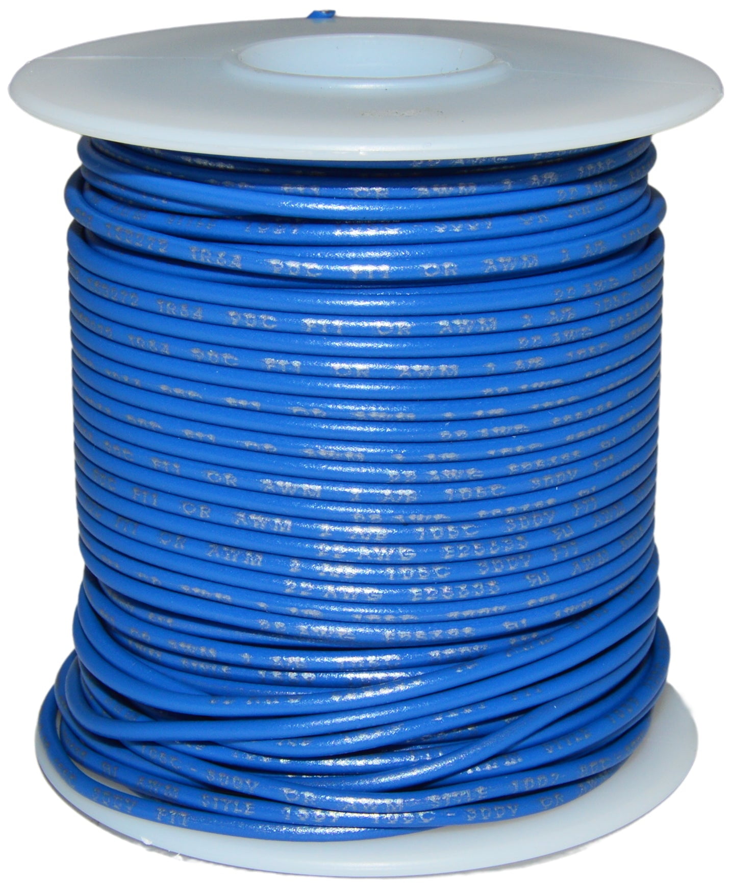 100 Feet Blue 22 Gauge Stranded Hook-Up Wire, Tinned Copper, PVC Insulation (Shade May Vary ...
