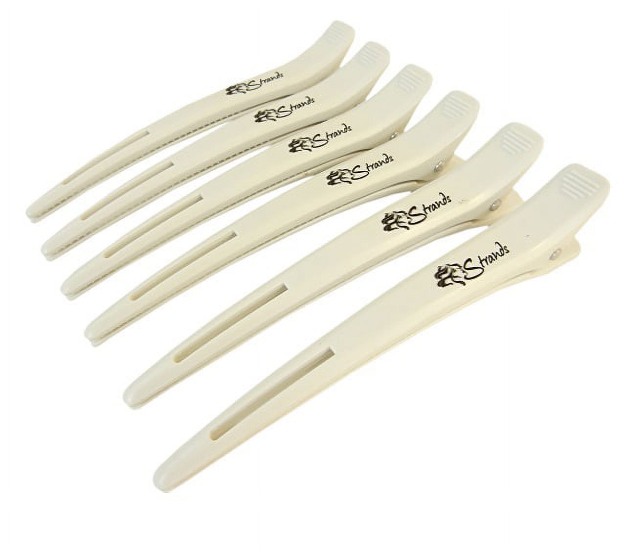 Strands Duck Bill Hair Clips White 6pcs - Walmart.com