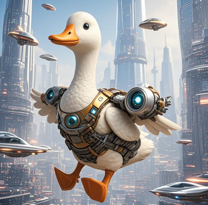 Strange Animal Warrior Goose Plush with Weapons Battle Duck Toy ...