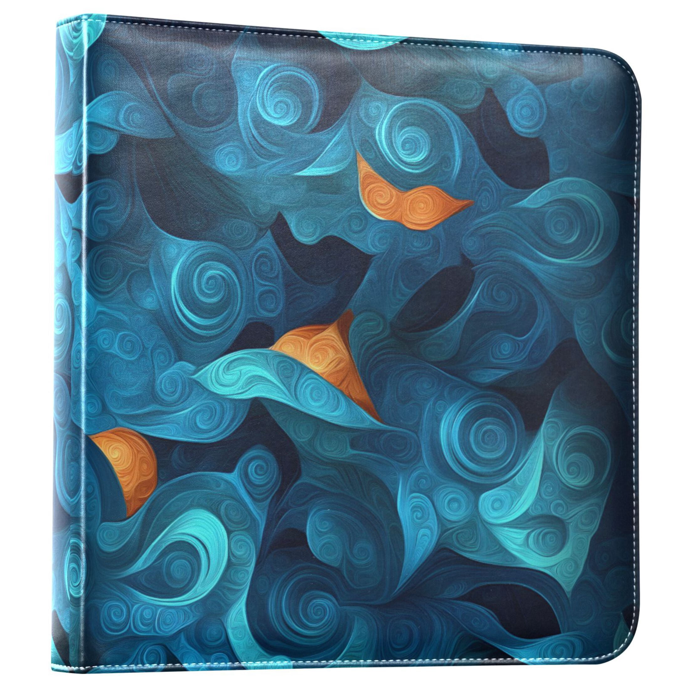 Strange Blue Shapes Large Photo Album Self Adhesive 20 Blank Pages for ...