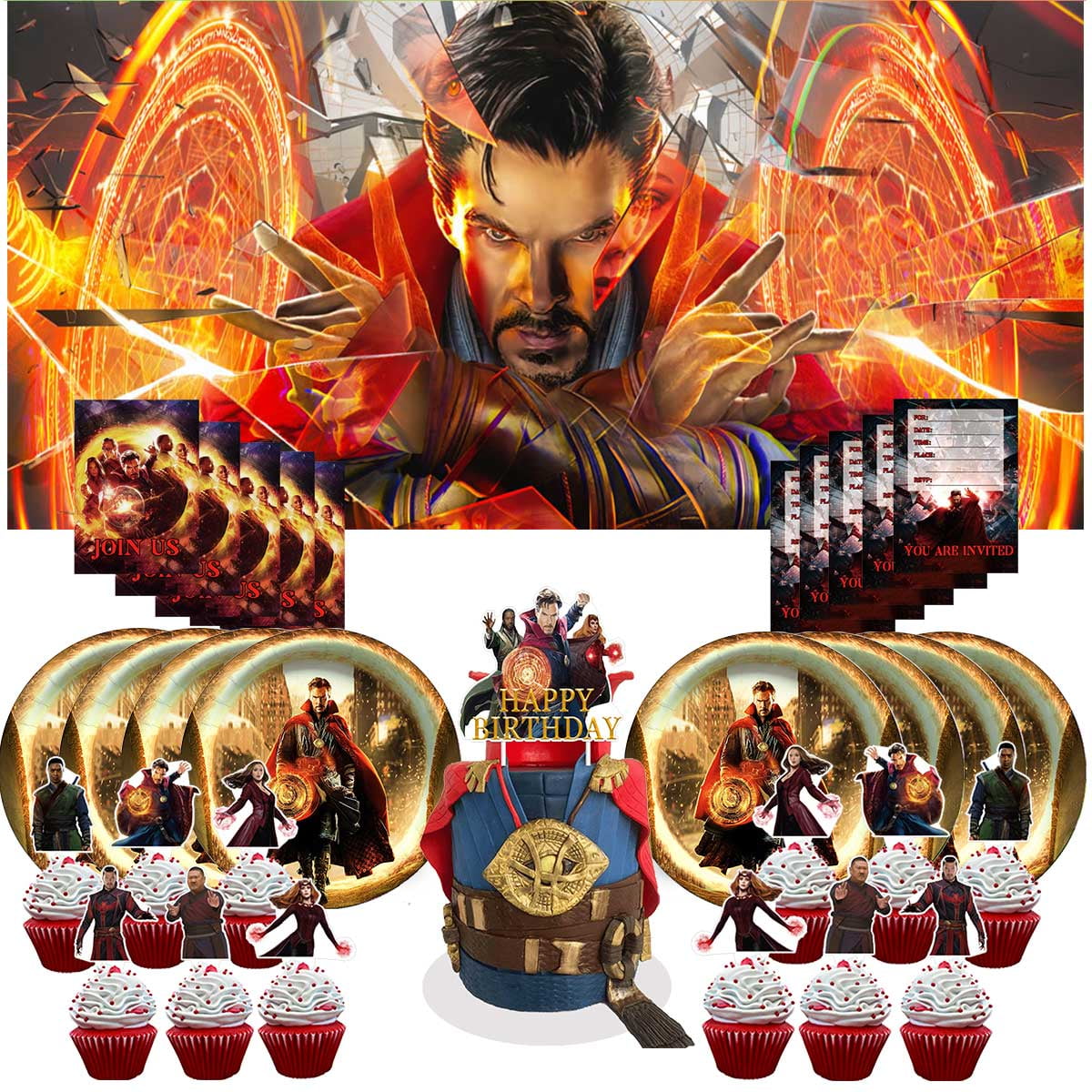 Strange Doctor Invitation Cards Invite Party Supplies Decor Decorations ...