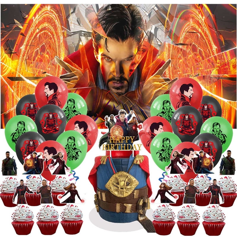 Strange Doctor Party Supplies Latex Balloons Decor Banner Backdrop Kit ...