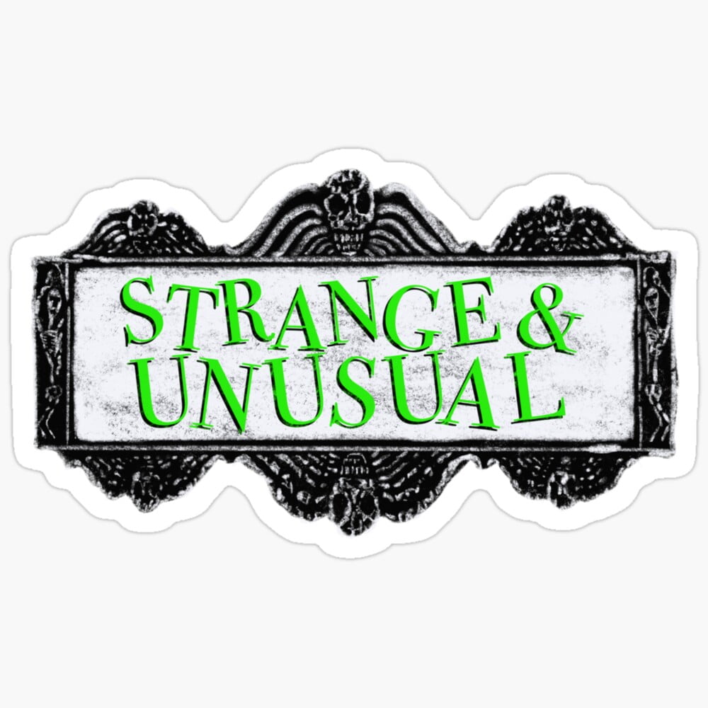 Strange & Unusual Glossy Stickerphone Decal Water Bottle Stickers ...