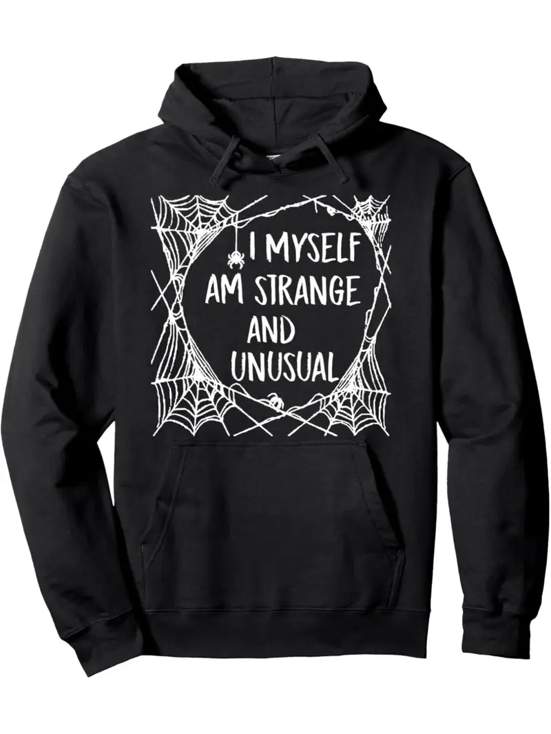Strange and Unusual Spooky Spider Halloween 80s 90s Fans Pullover ...