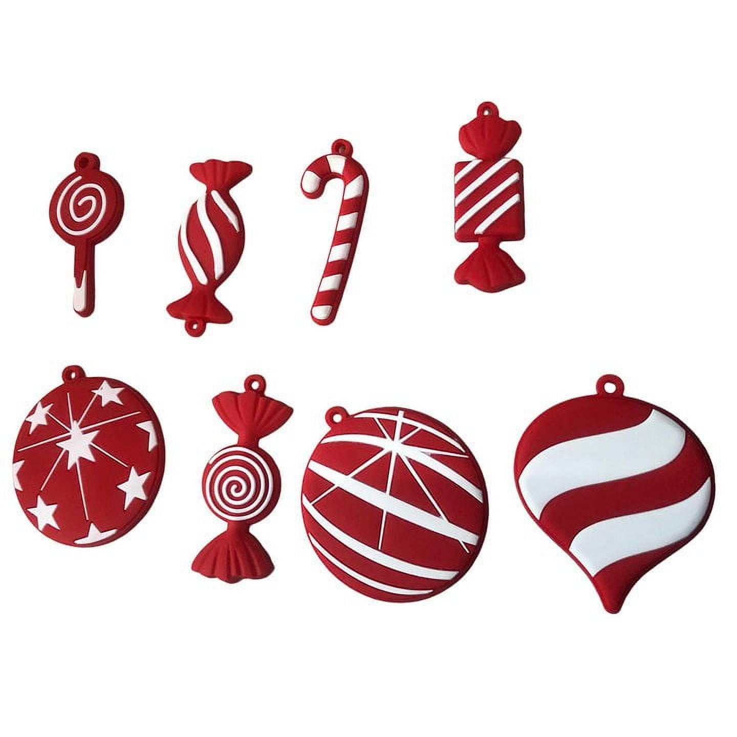 Strange decorations Shatterproof Peppermint Candy Props Christmas Cane ...