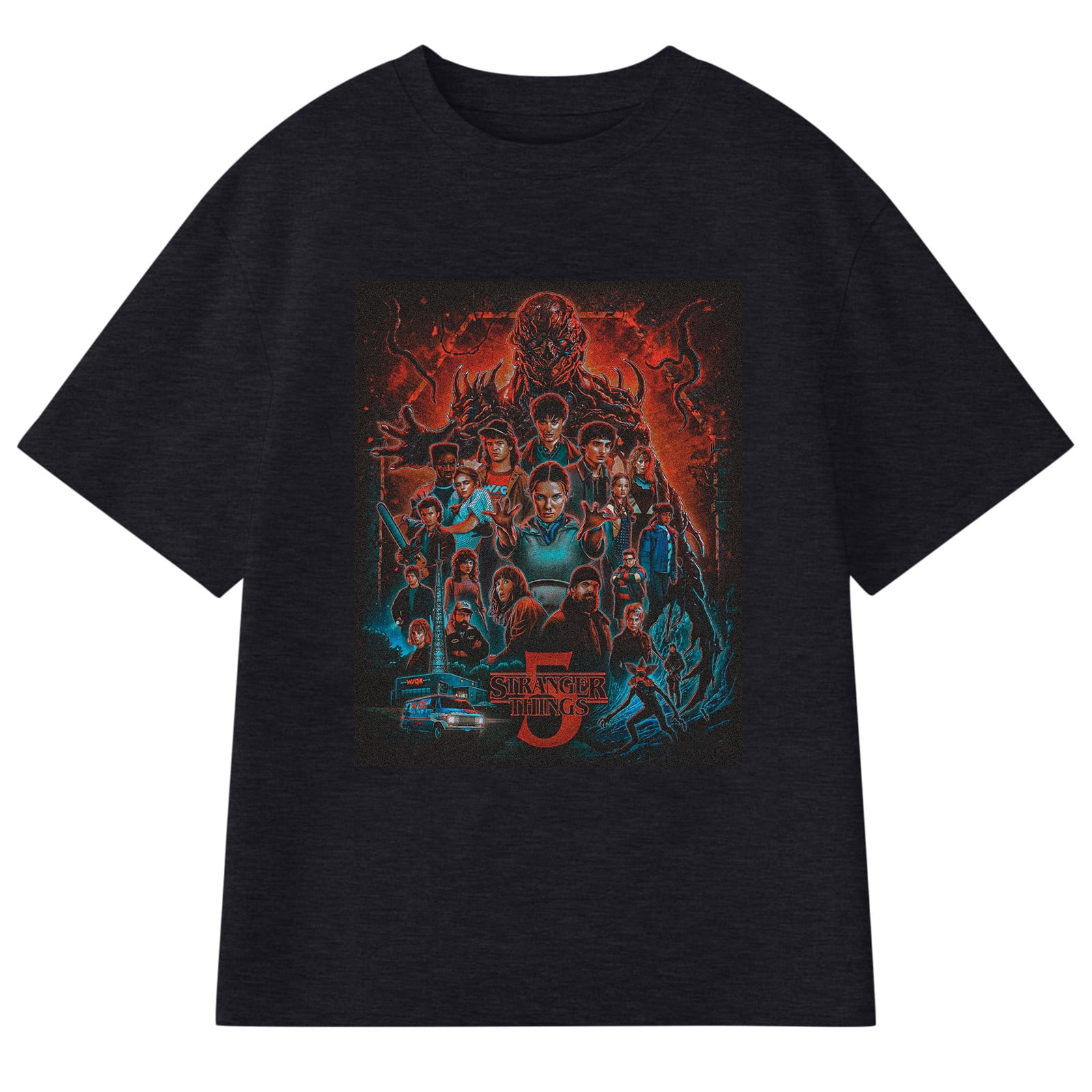 Stranger Flower Things Demogorgon Retro Video Game Demogorgon Graphic ...