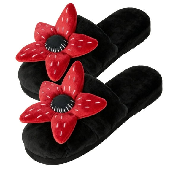 Stranger Flower Things Slippers - 7.5 Demogorgon Flower Slippers ...