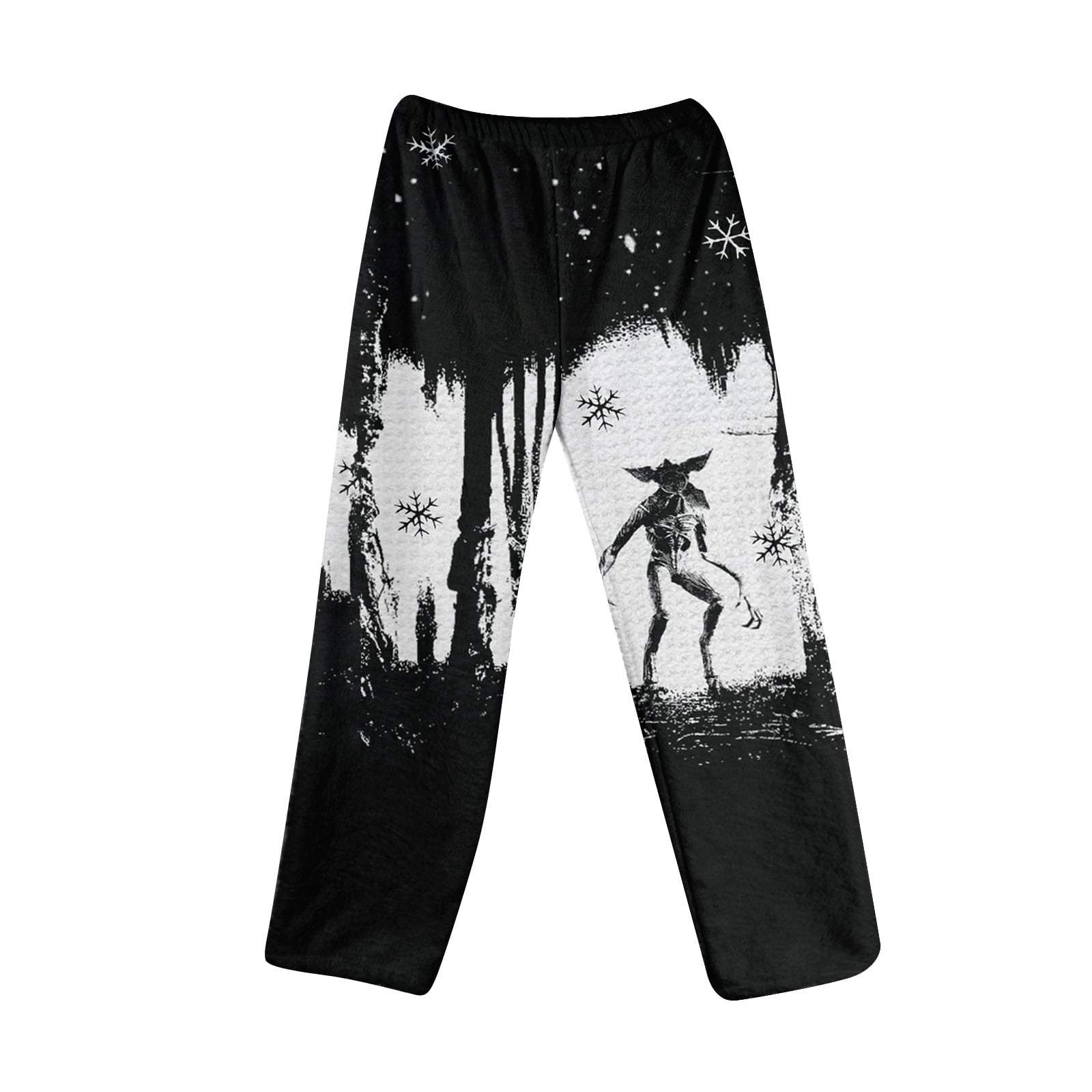 Stranger Th-ings Pajamas Pants for Women Cute Pjs Cartoon Cat PJ Pants ...