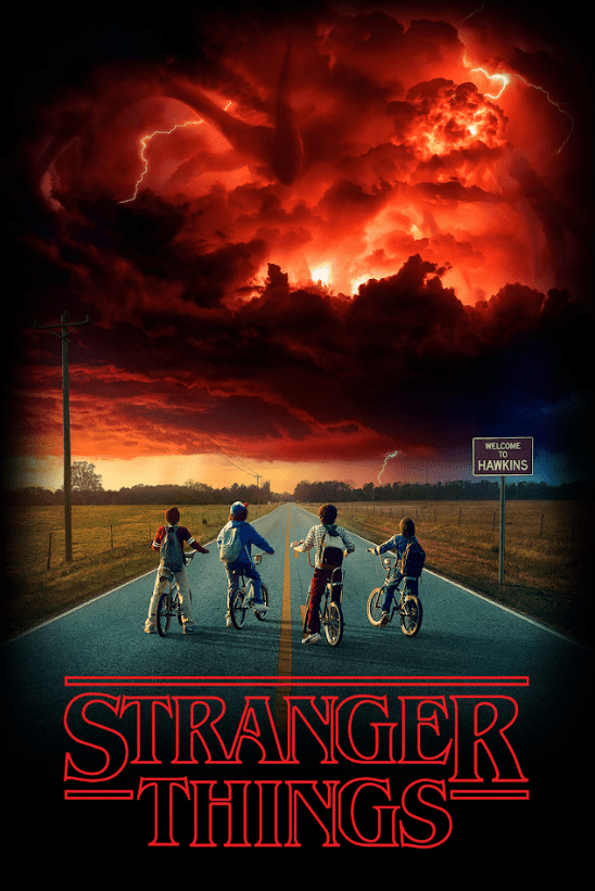 Stranger Things (2016) 24x36 Poster Iconic Sci-Fi Horror Adventure Art ...