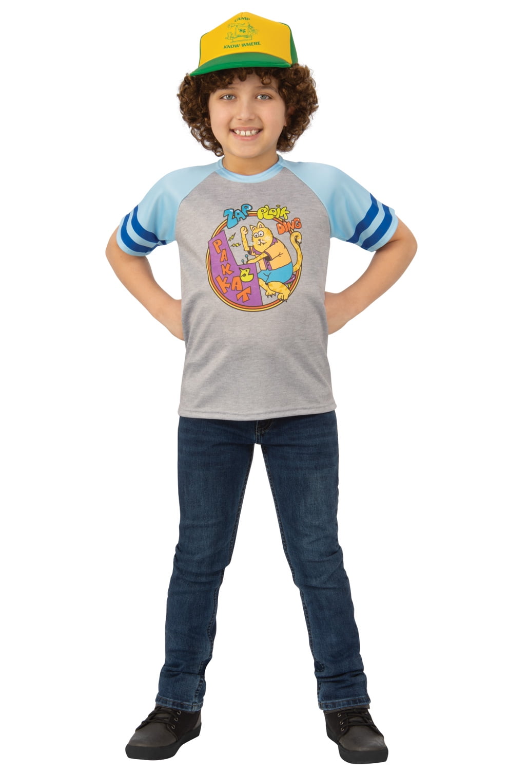 Stranger Things 3 Kids Dustin's "Arcade Cats" T - Shirt - Walmart.com