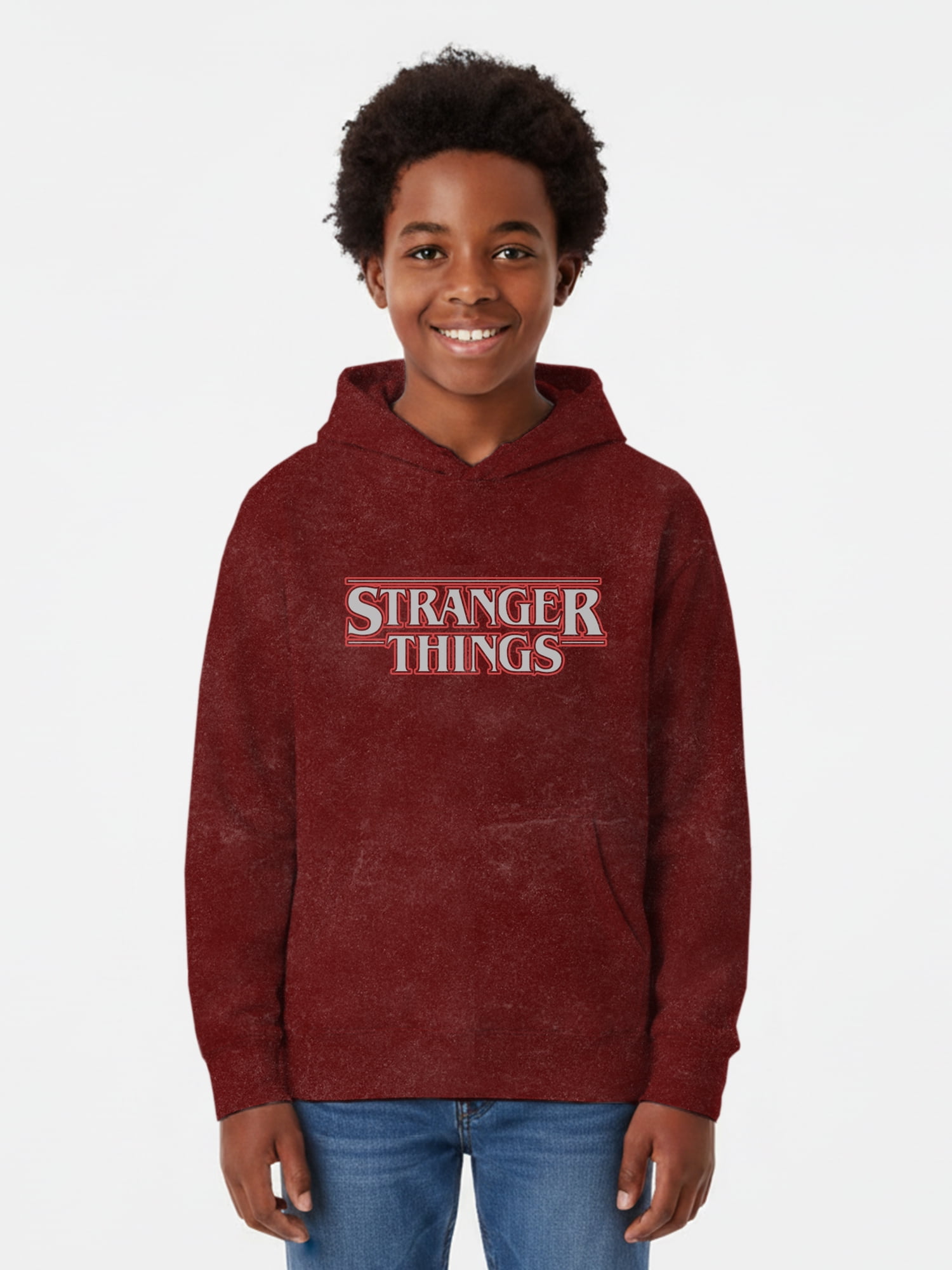 Stranger Things, Boys' & Big Boys' Graphic Hoodie, Fan Club, Sizes 4-18 ...