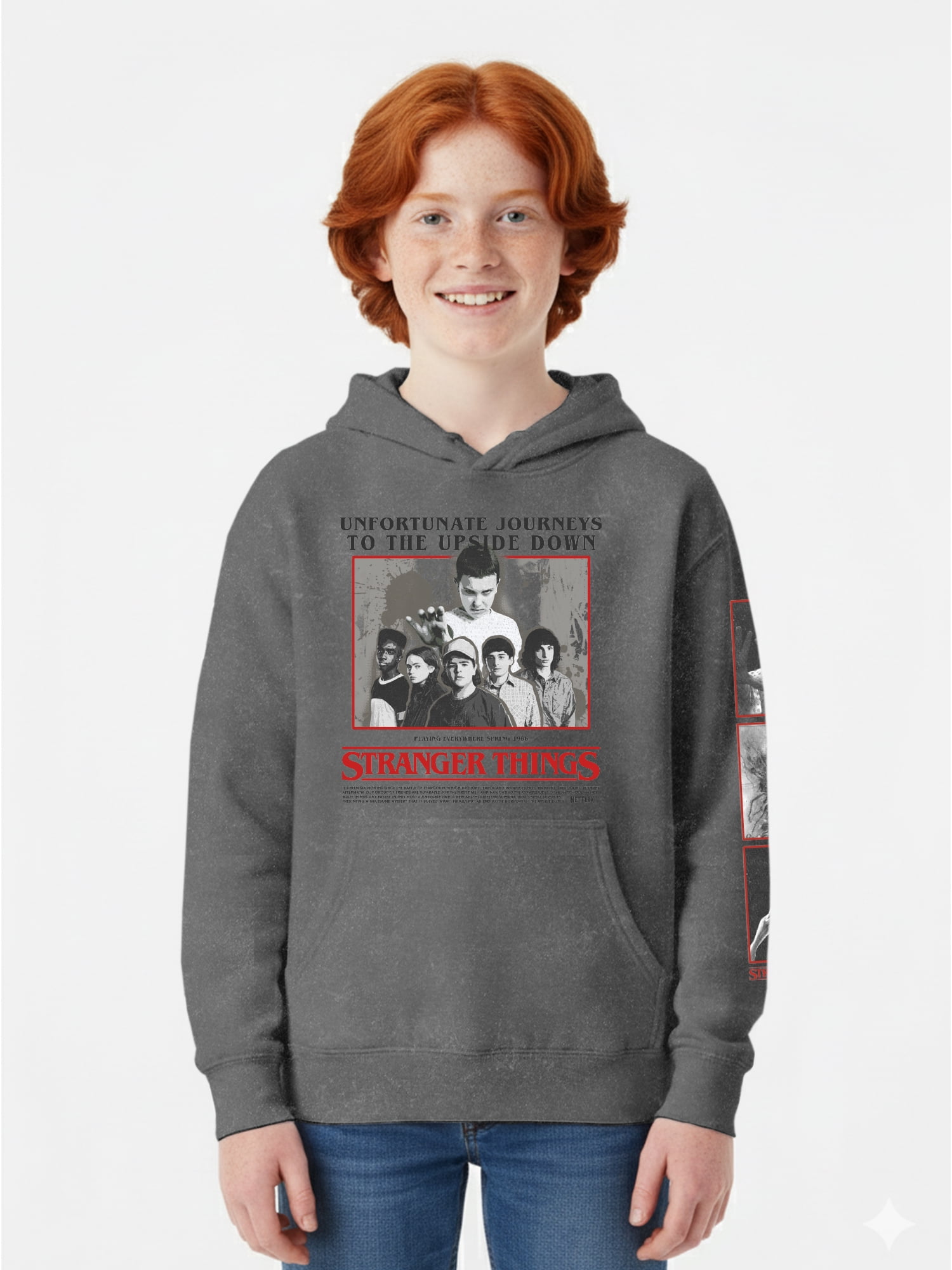 Stranger Things, Boys' & Big Boys' Graphic Hoodie, Poster, Sizes 4-18 ...