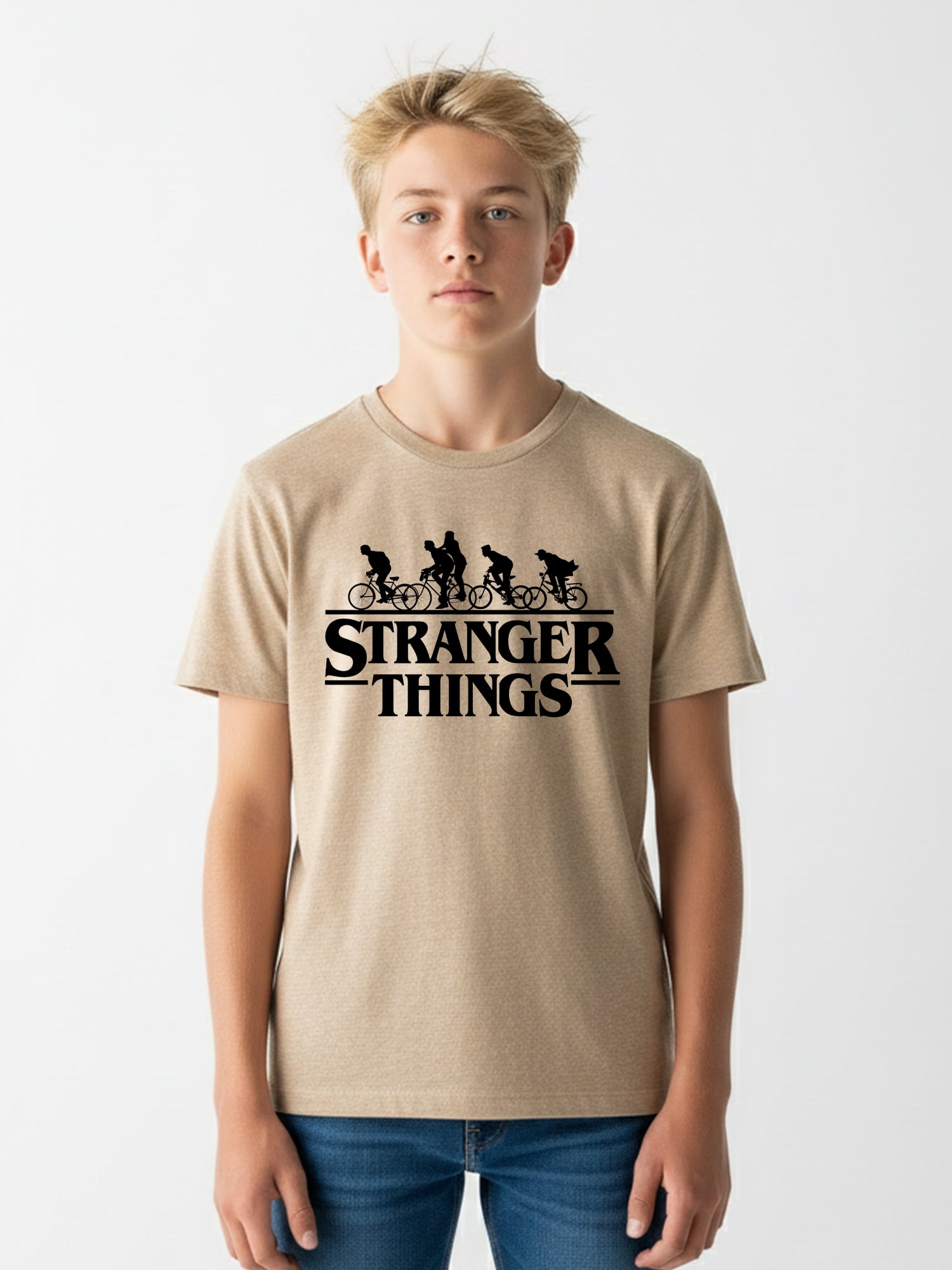 Stranger Things, Boys' & Big Boys' Graphic Tee, Logo, Sizes 4-18 ...