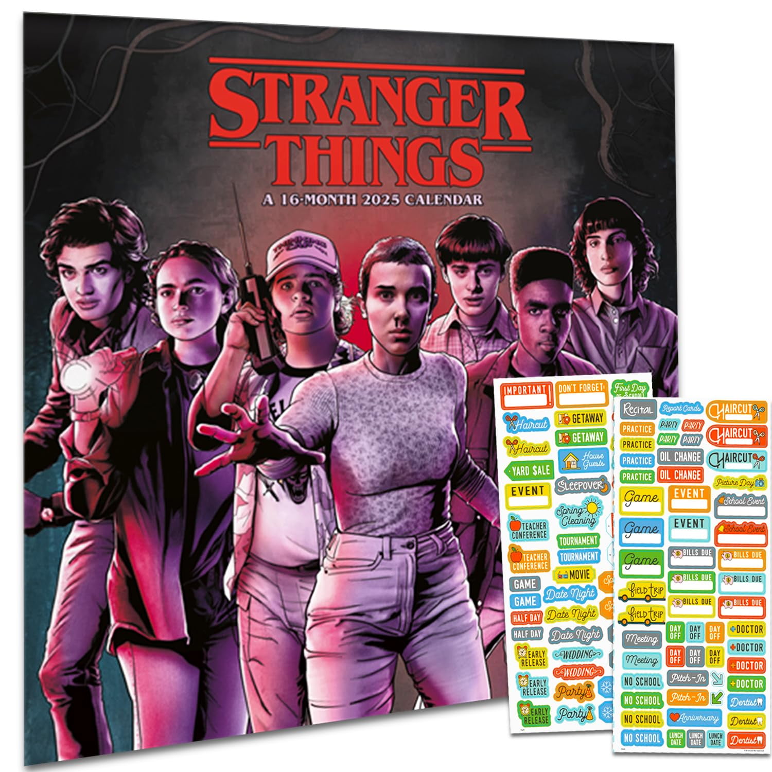Stranger Things Calendar 2025 - Deluxe 2025 Stranger Things Wall ...