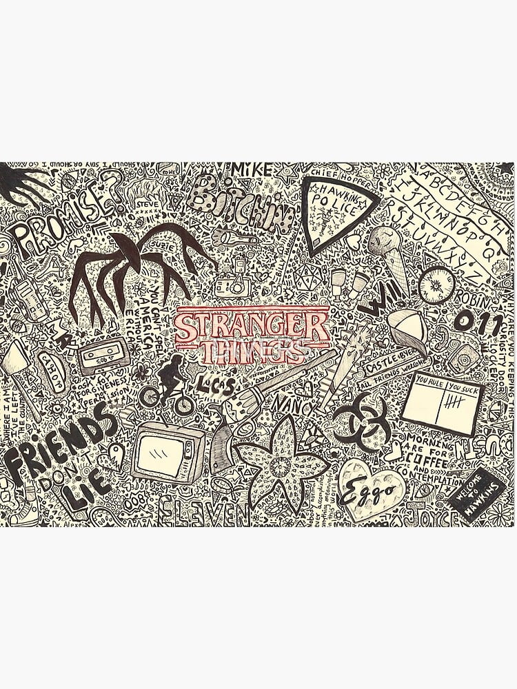 Stranger Things Canvas Poster Decor Landscape Office Room Decor Gift ...